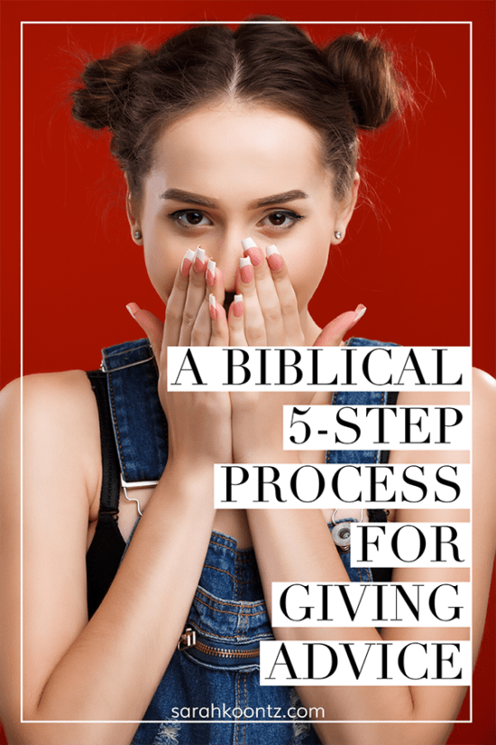 A Biblical 5-Step Process for Giving Advice