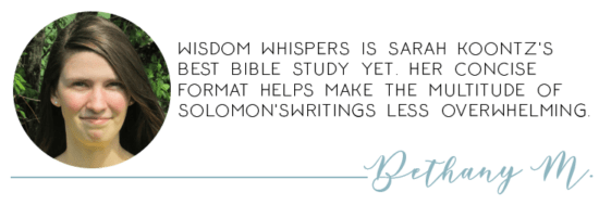 Wisdom Whispers | Free Online Bible Study for Women