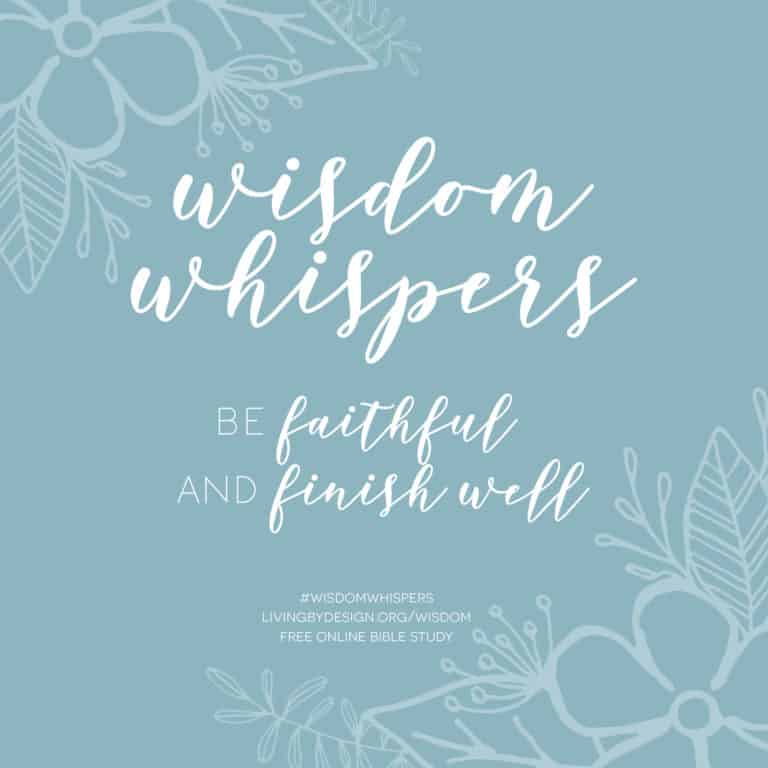 Wisdom Whispers | Free Online Bible Study for Women
