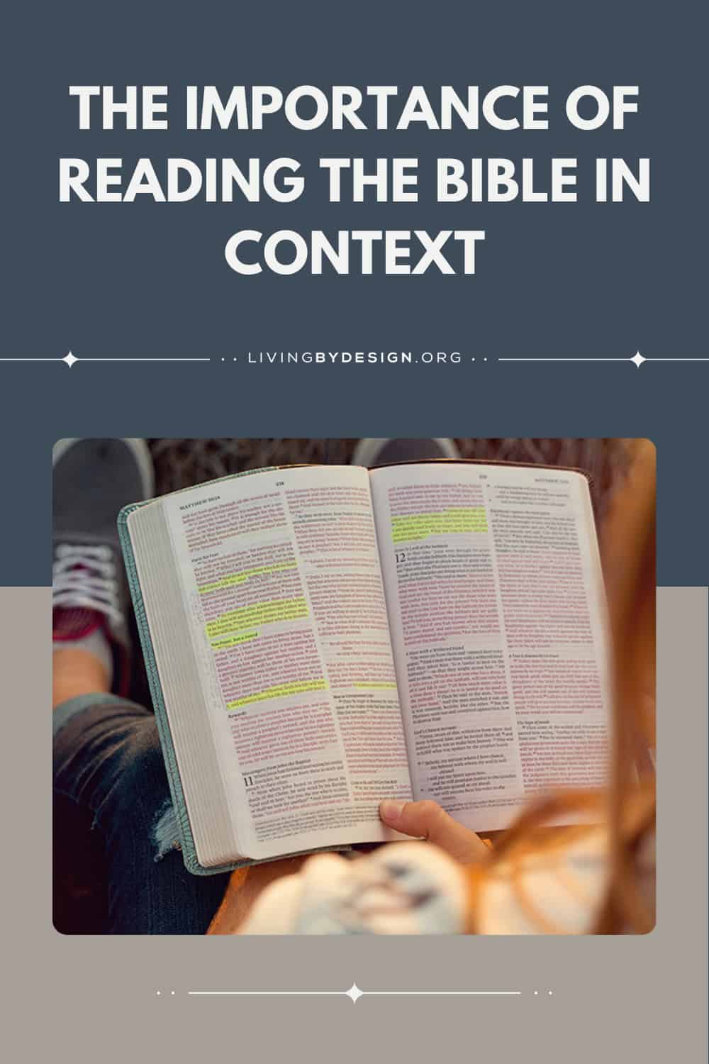 The Importance of Reading the Bible in Context